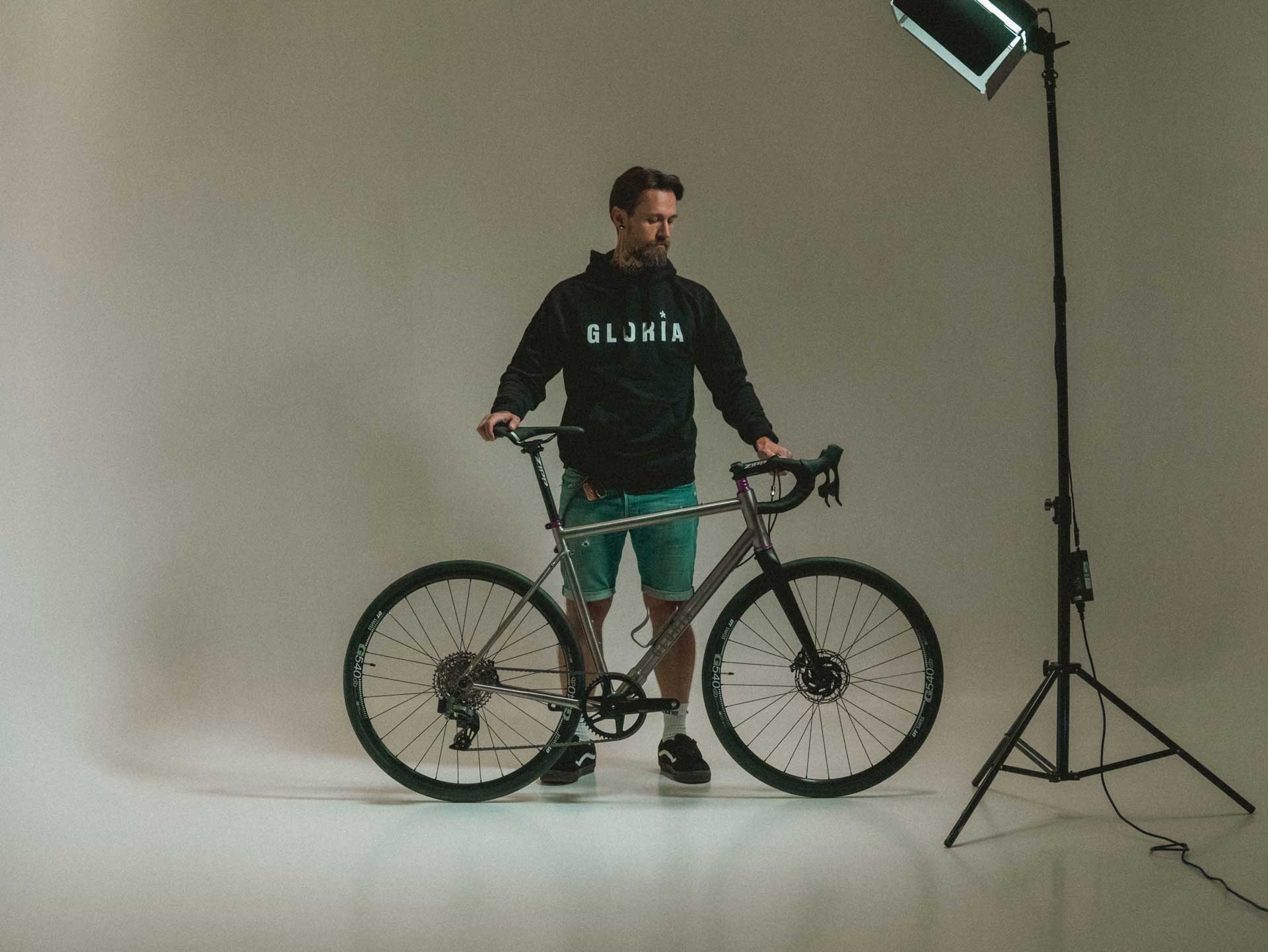 Frameset - Gloria Titanium All World - Brushed Finish | Gloria Cycling